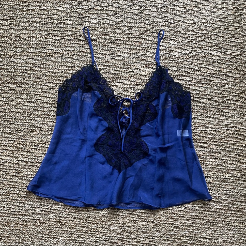 Fredericks Of Hollywood Lace Sheer Cami - Gem